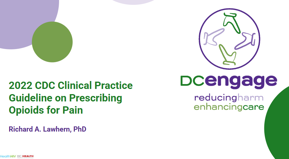 Summary of 2022 CDC Clinical Practice Guidelines for Prescribing Opioids for Pain | eHealthHIV